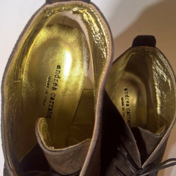 Andrea Carrano | Shoes | Brand New Andrea Carrano Brown Suede Ankle ...